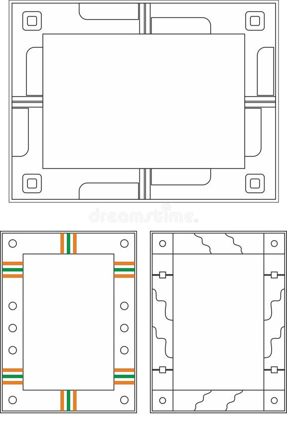 Floral Border Pattern Frame, Design Vector Illustration Stock Vector ...