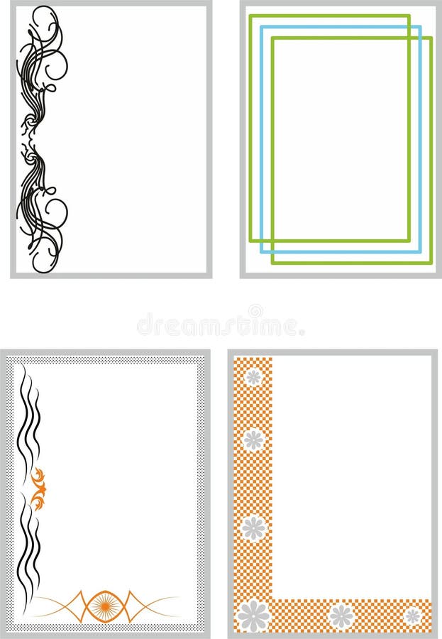 Floral Border Pattern Frame, Design Vector Illustration Stock Vector ...