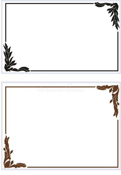 Floral Border Pattern Frame, Design Vector Illustration Stock Vector ...