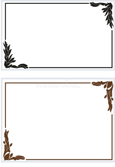 Floral Border Pattern Frame, Design Vector Illustration Stock Vector ...