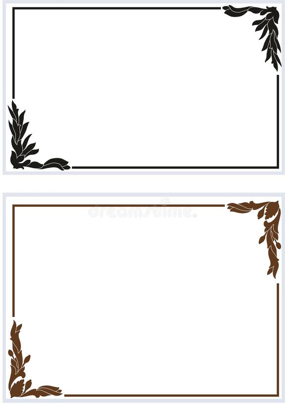 Floral Border Pattern Frame, Design Vector Illustration Stock Vector ...