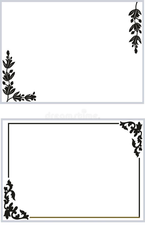 Floral Border Pattern Frame, Design Vector Illustration Stock Vector ...