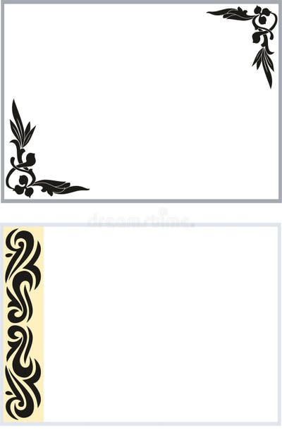 Floral Border Pattern Frame, Design Vector Illustration Stock Vector ...