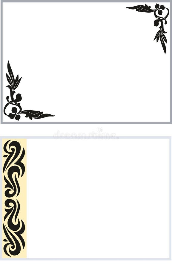 Floral Border Pattern Frame, Design Vector Illustration Stock Vector ...