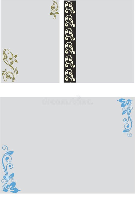 Led Mirror Glass Floral Border Pattern Frame, Design Vector ...