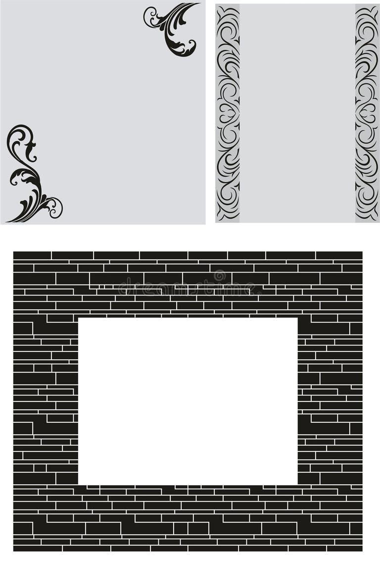 Border Design Vector Cdr Stock Illustrations – 2,075 Border Design ...