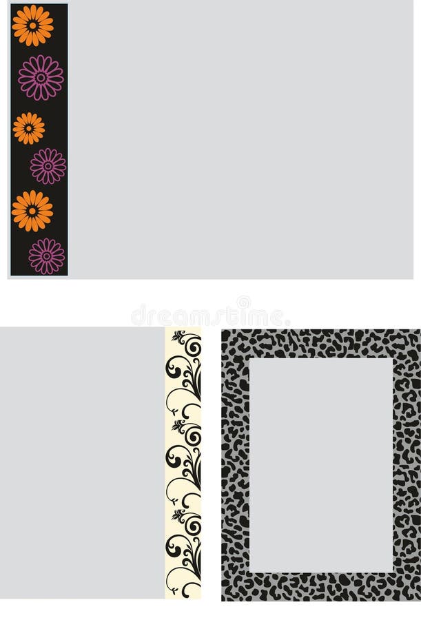 Floral Border Pattern Frame, Design Vector Illustration Stock Vector ...