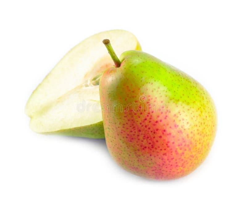 Corella pear cut in half stock image. Image of fresh - 50775331