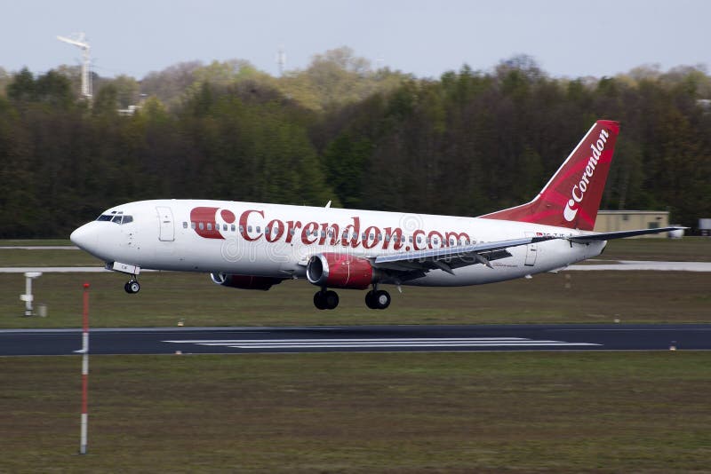 Corendon Boeinf 737 Plane Landing Editorial Photo - Image of corendon ...