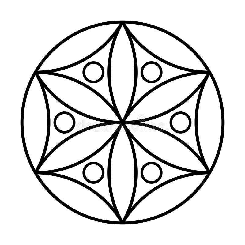 Core of Life Symbol in Minoan Style of Ancient Greece Stock Vector ...