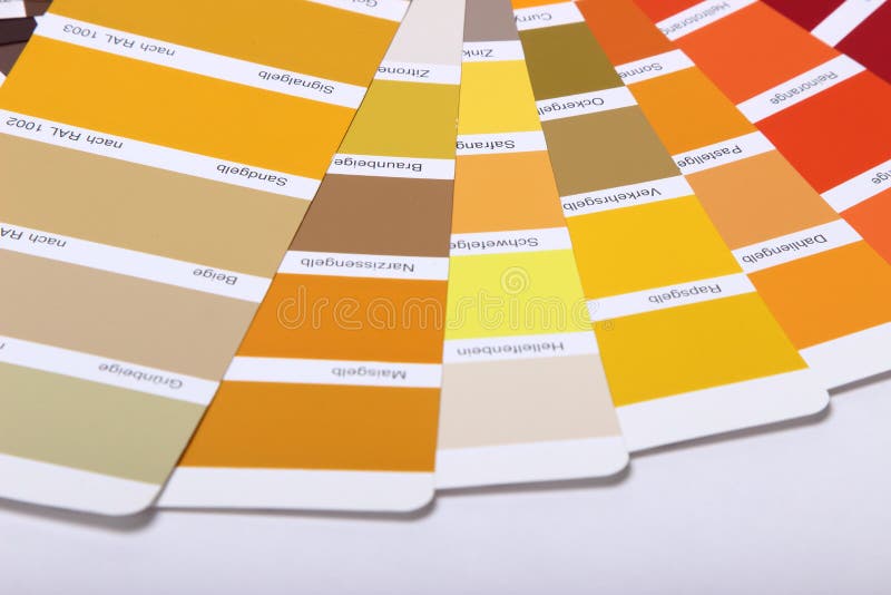 Cores De Ral No Fundo Branco Foto de Stock - Imagem de projeto, pintura ...