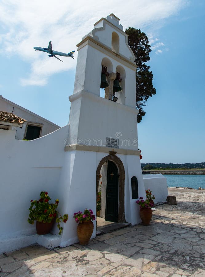 Corfu Church stock image. Image of tower, corfu, famous - 60574505