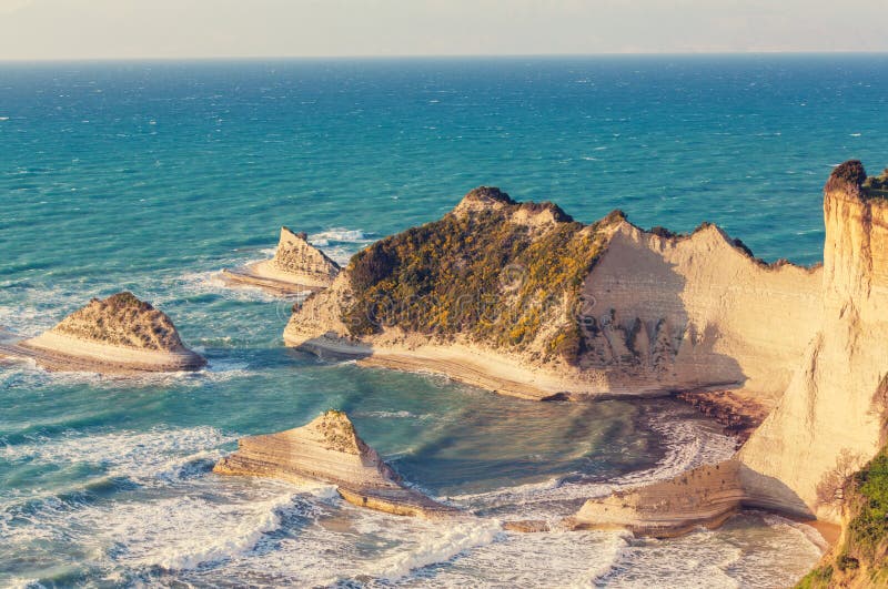 Corfu coast stock image. Image of landscape, destination - 66010635