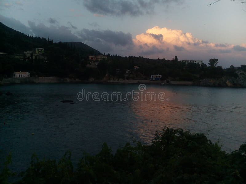 Corfu Island stock image. Image of outdoor, greece, chair - 74554973