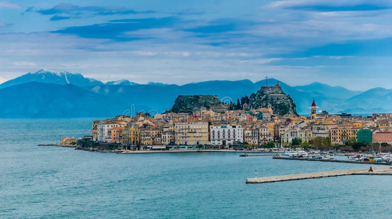 Corfu island stock photo. Image of outside, beach, panorama - 34582384