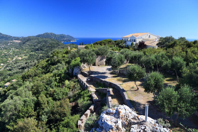 Corfu stock photo. Image of overlook, forest, korfu, corfu - 74383884
