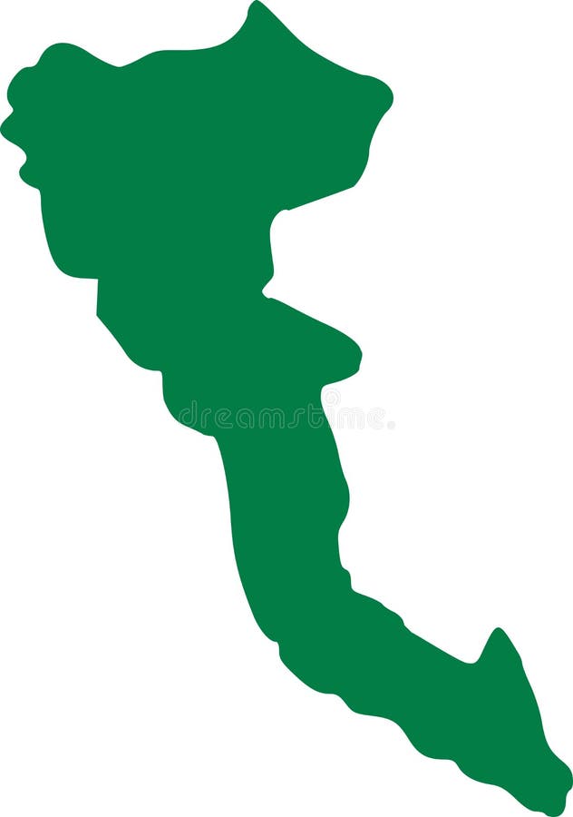 Corfu map silhouette stock illustration. Illustration of greece - 107153318