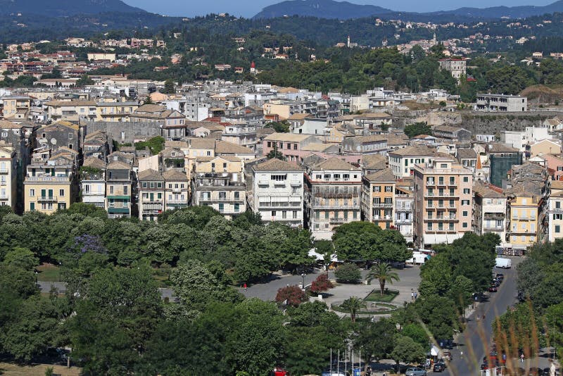 Corfu town cityscape stock photo. Image of europe, cityscape - 72238452