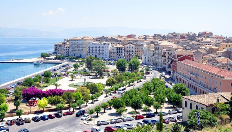 Corfu Town, Greece editorial photography. Image of corfu - 32072752