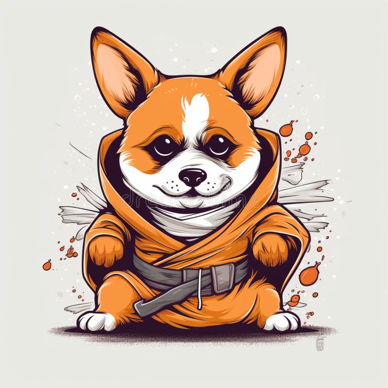 Corgi mascot stock illustration. Illustration of breed - 278596839