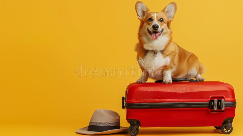 A Corgi Ready for Adventure.AI Generated Image Stock Photo - Image of ...