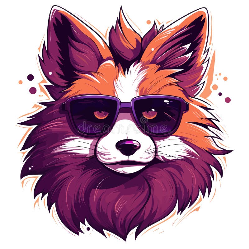 Vector of a Stylish Corgi Rocking Sunglasses and a Beard Stock Vector ...