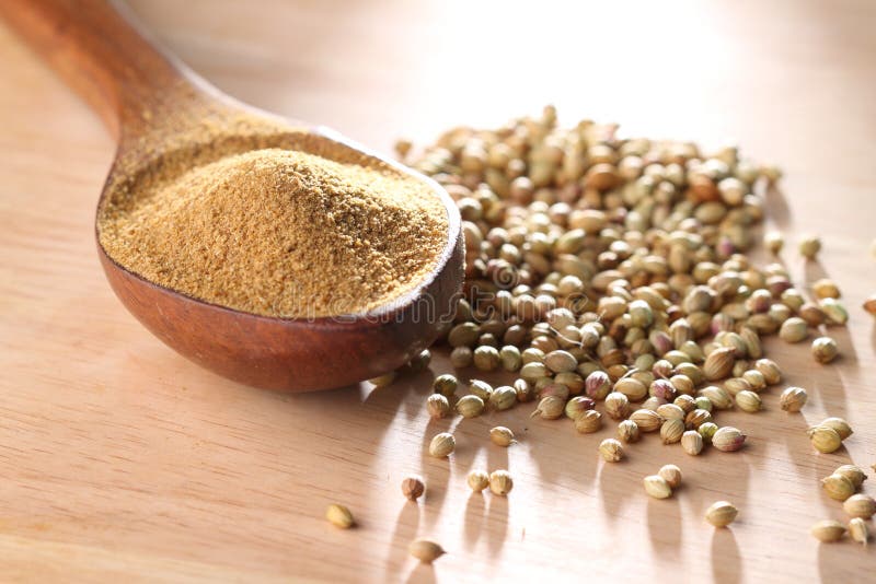 Coriander powder stock image. Image of health, food, yellow - 26803419