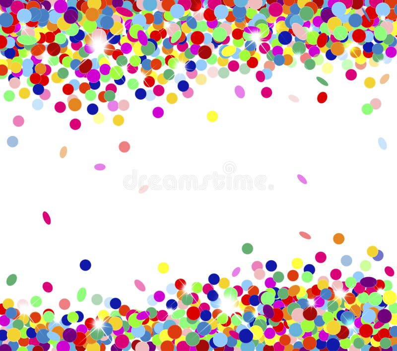 Coriandoli multicolori illustrazione vettoriale. Illustrazione di ...