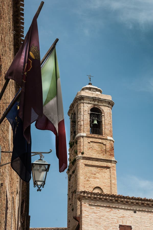 Corinaldo Marche Italy stock photo. Image of architecture - 64254570