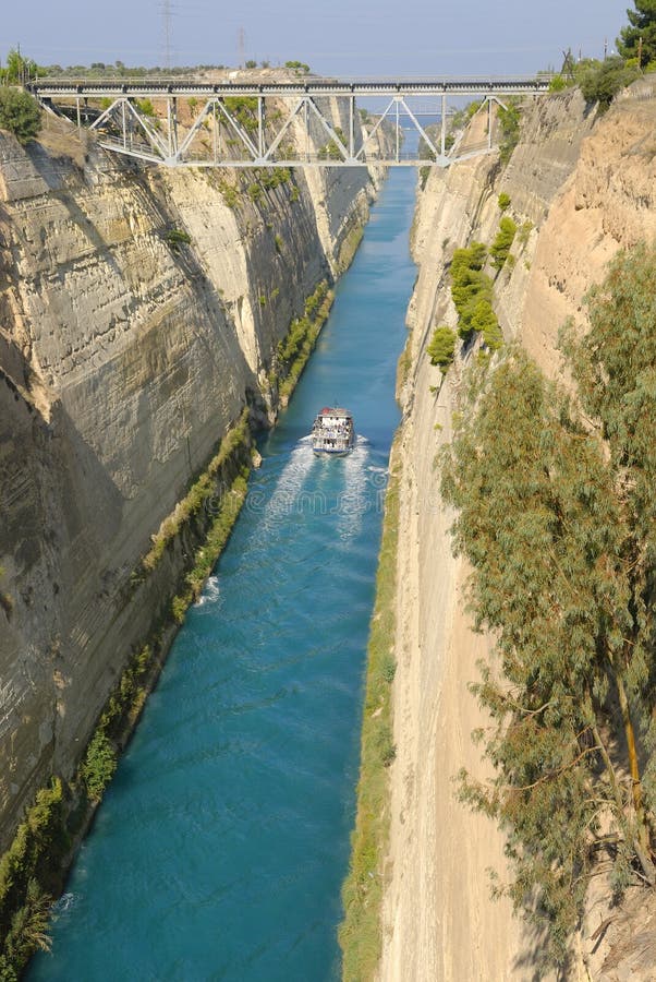 Corinth Bridge stock photo. Image of corinth, transportation - 12703714