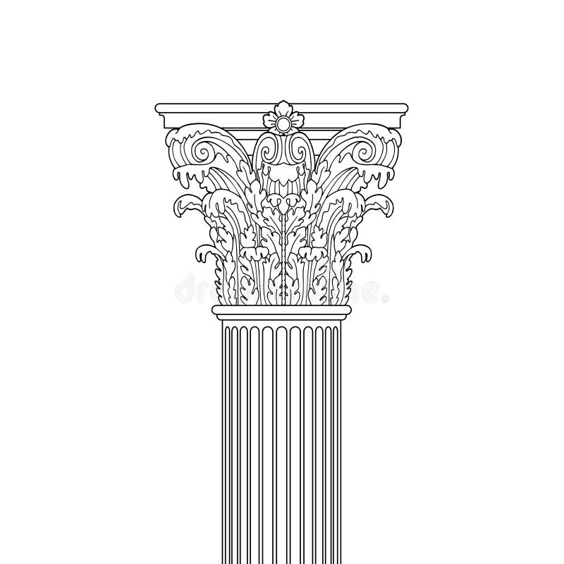 Corinthian Column Stock Illustrations – 3,744 Corinthian Column Stock ...