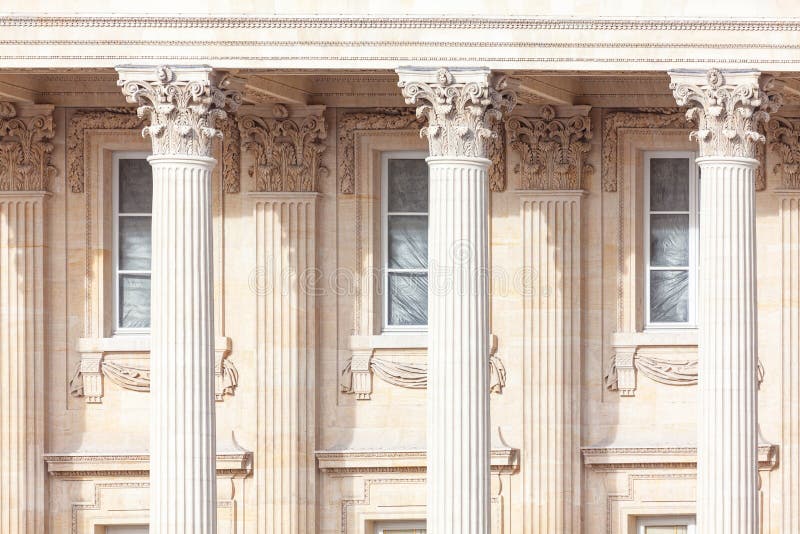 Corinthian Columns stock photo. Image of harmony, doric - 257431074
