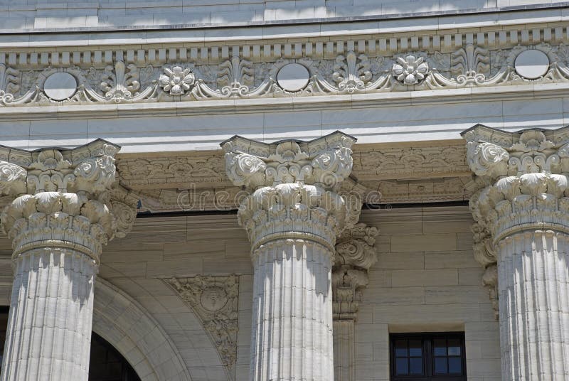 Corinthian style columns stock photo. Image of carree - 34607106