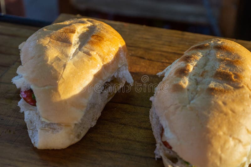 Coripan Argentino Con Salsa Chimichurri Foto de archivo - Imagen de ...