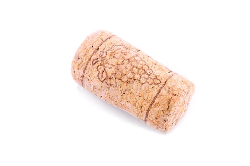 Two Wine Corks Isolated on White Stock Photo - Image of macro, vertical ...