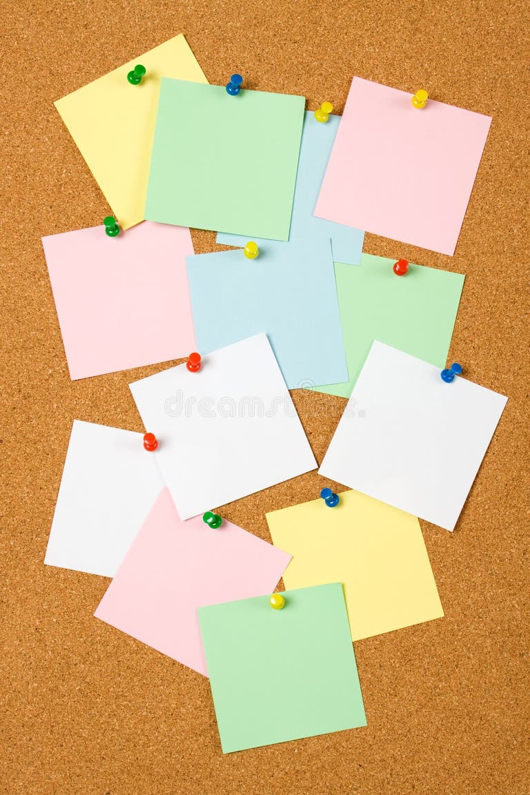 Vertical Blank Post Notes Bulletin Board Stock Photos - Free & Royalty ...