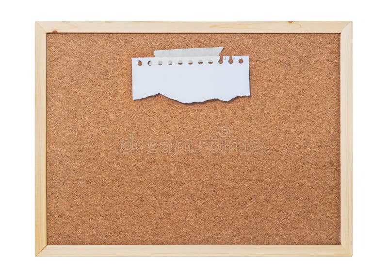 Cork Board with Blank Paper Notes Stock Photo - Image of board, plan ...