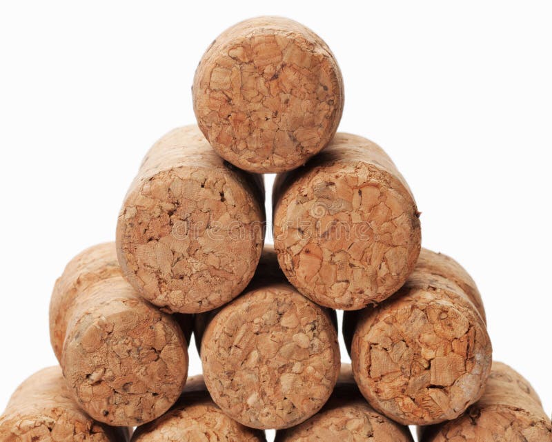 Cork from Champagne Triangular View Stock Photo - Image of material ...