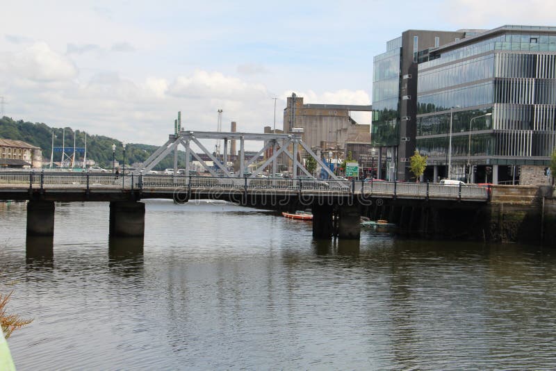 Cork city docks Ireland editorial photo. Image of riverbank - 99124906