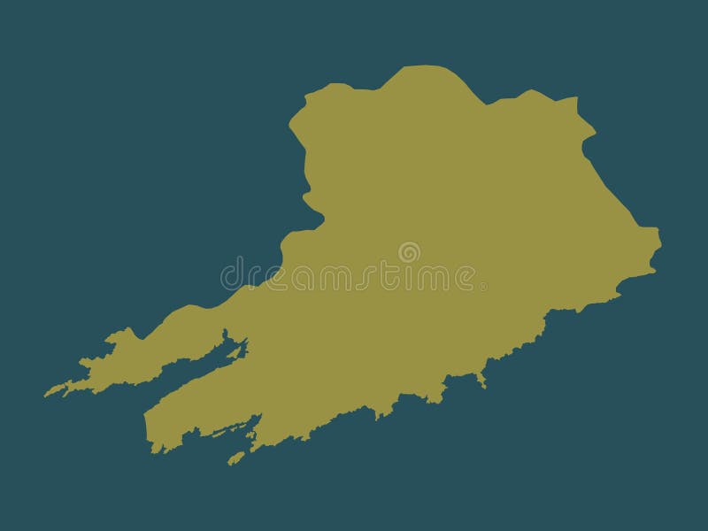 Cork, Ireland. Solid. No Legend Stock Illustration - Illustration of ...