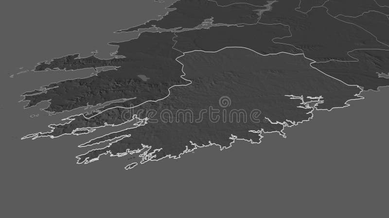 Cork, Ireland - Outlined. Bilevel Stock Illustration - Illustration of ...