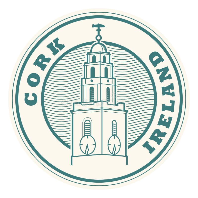 Cork, Ireland stamp stock vector. Illustration of europe - 132712786