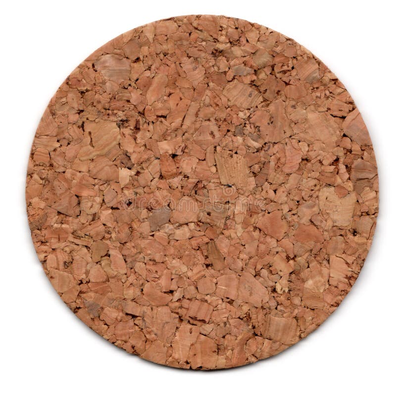 Cork mat isolated on white stock photo. Image of copy - 8631294