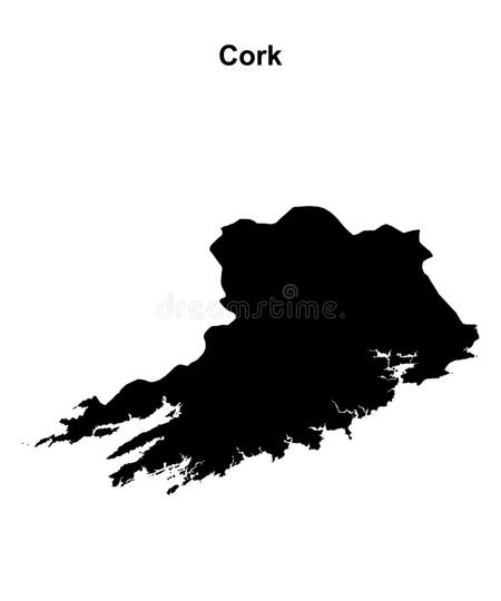 Cork outline map stock vector. Illustration of border - 360434600