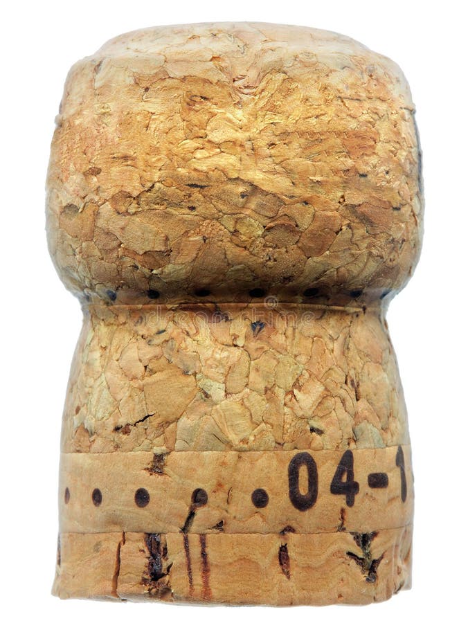 Cork Plug Isolated on White Stock Photo - Image of macro, cork: 196107184