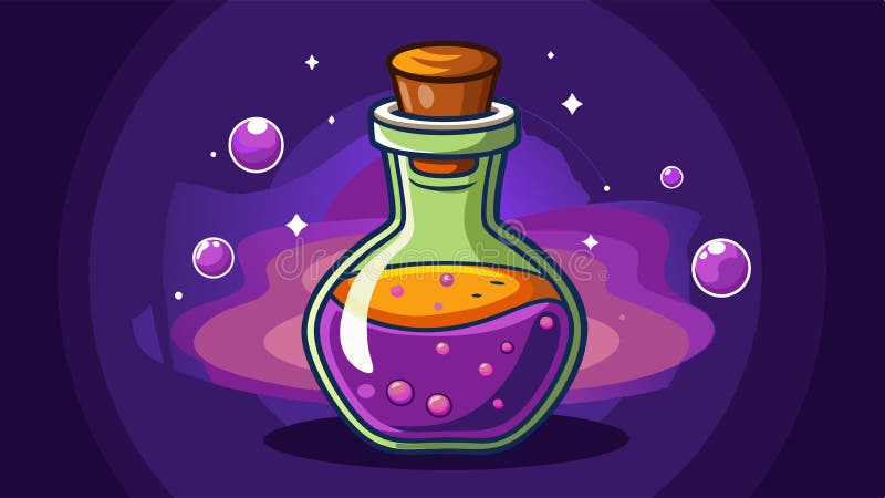 Cork Potion Bottle stock vector. Illustration of potion - 343002375