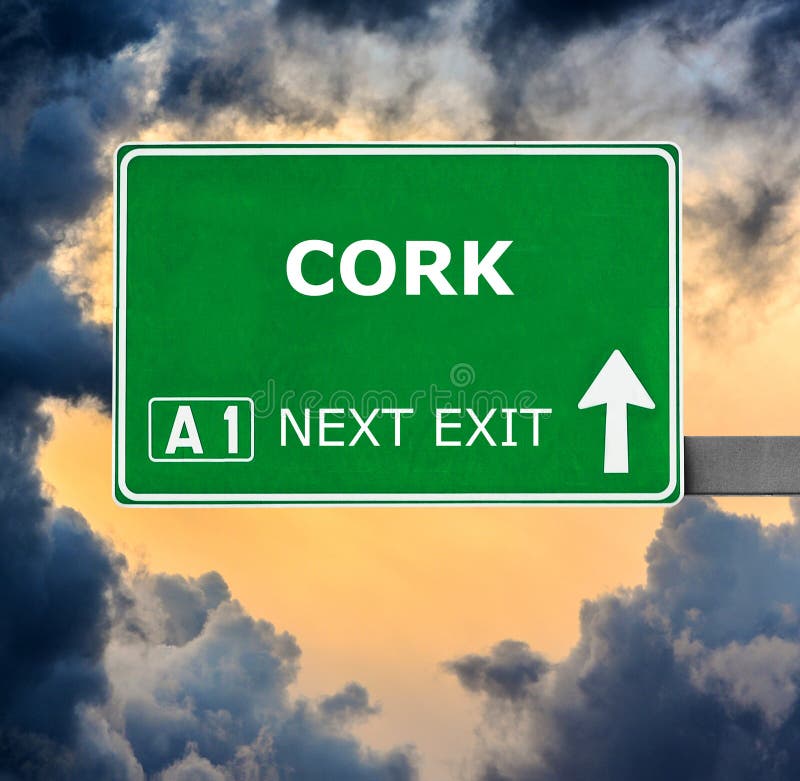 CORK Road Sign Isolated on White Stock Photo - Image of billboard, city ...