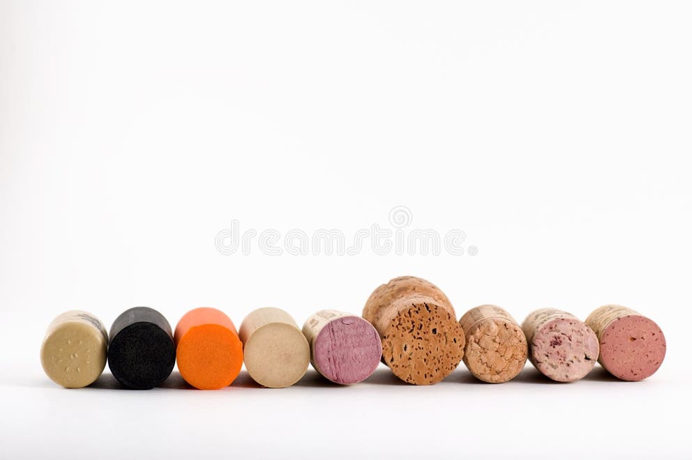 Cork row stock photo. Image of modern, white, rank, orange - 4752910