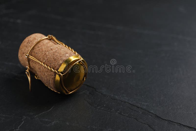Cork of Sparkling Wine and Muselet Cap with Engraving 2023 Against ...