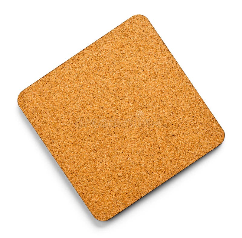Cork Square Cup Coaster stock image. Image of square - 268050535